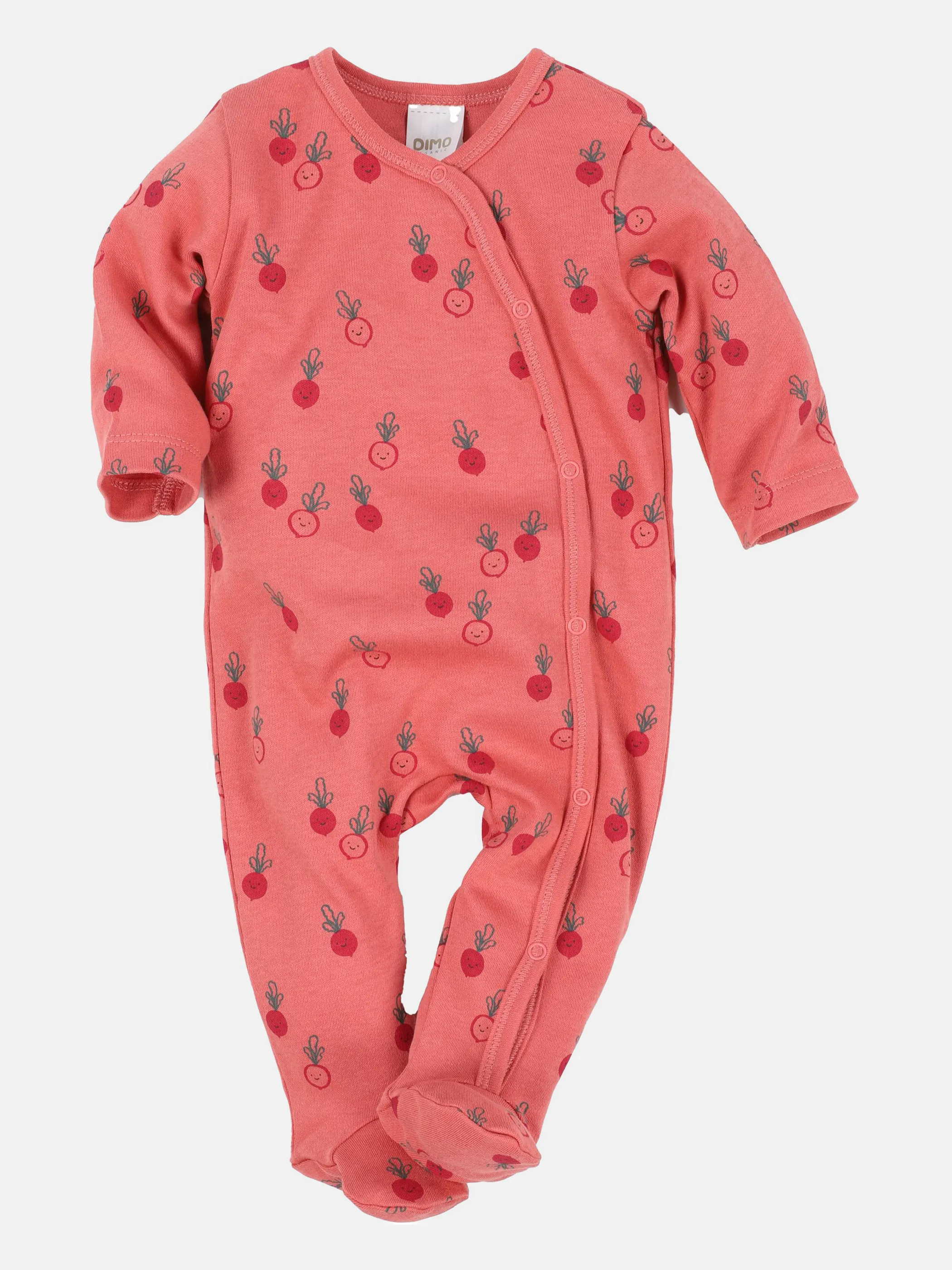 Baby Mädchen Pyjama mit Alloverprint | 50/56 | 871173-mauve-1