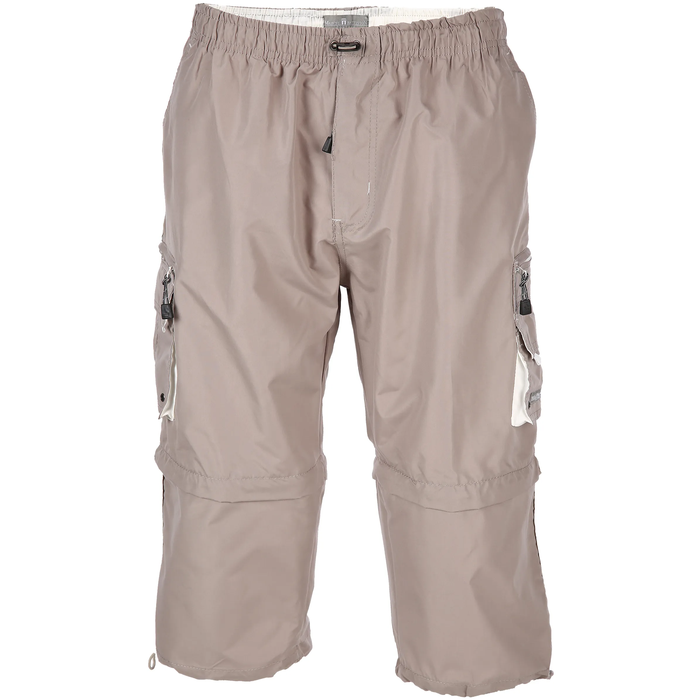 Herren Caprihose mit Zipp-Funktion | XXXL | 805200-greige-9