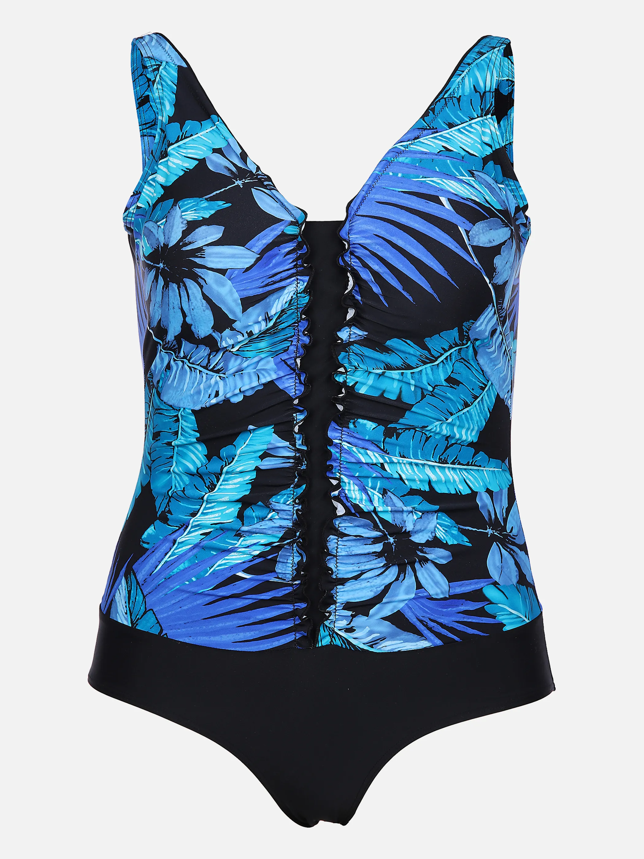 Große Größen Badeanzug in tollem Dessin | 44 | 863024-blackblue-2