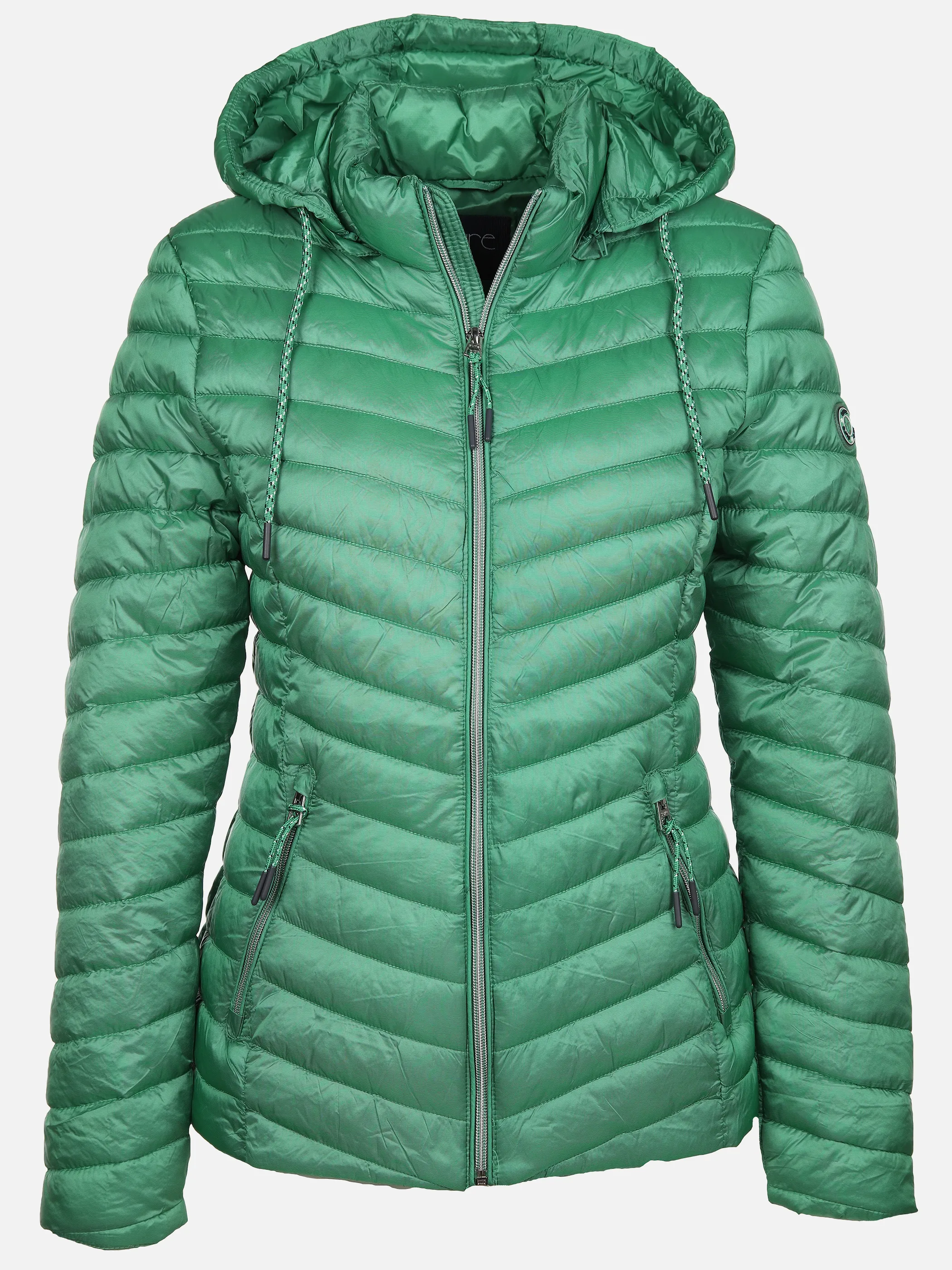 Damen Steppjacke mit abnehmbarer Kapuze | 42 | 890026-irishgreen-9