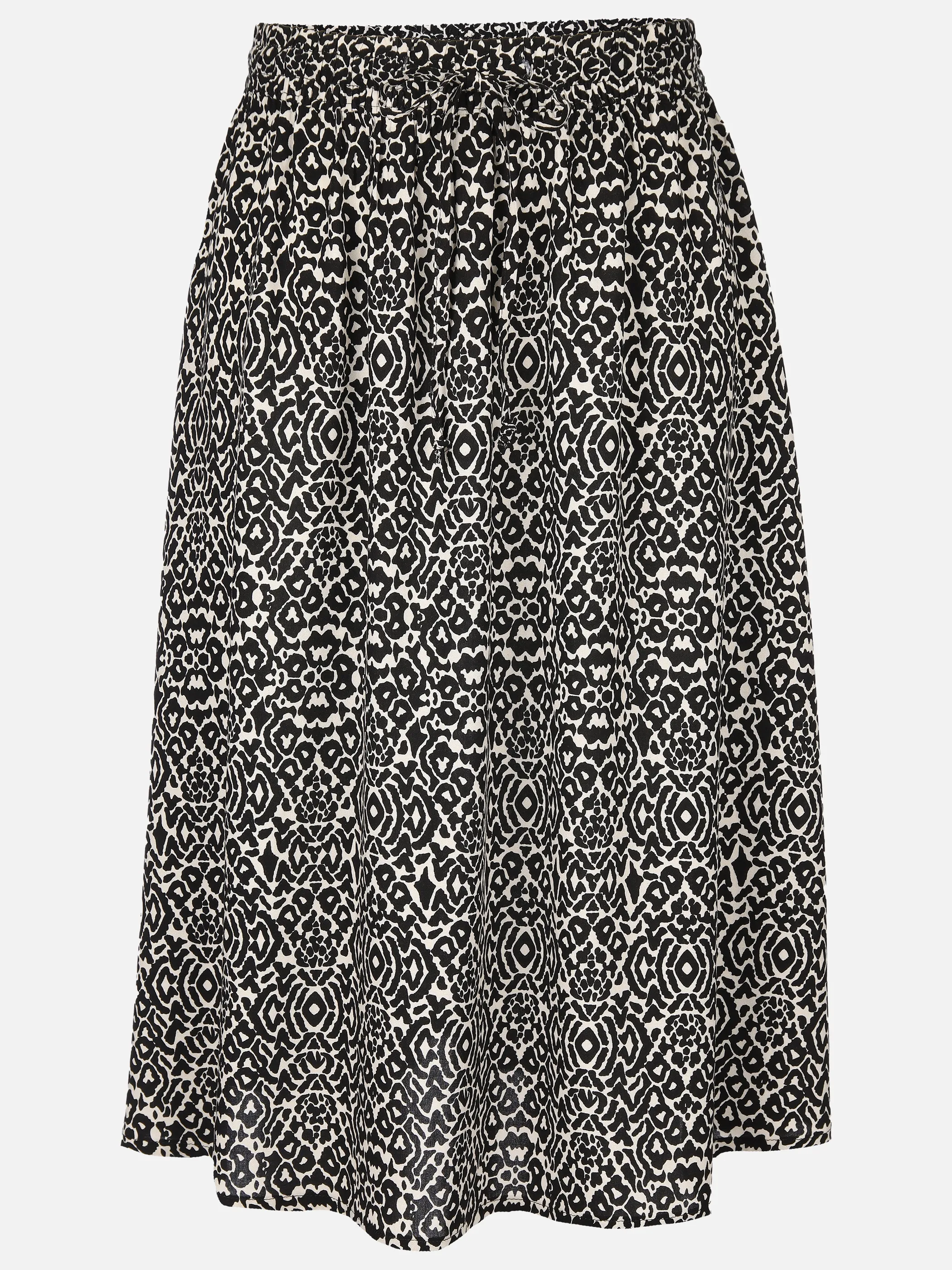 Damen Viscose-Rock mit Minimalprint | 38 | 894564-blackkitt-2